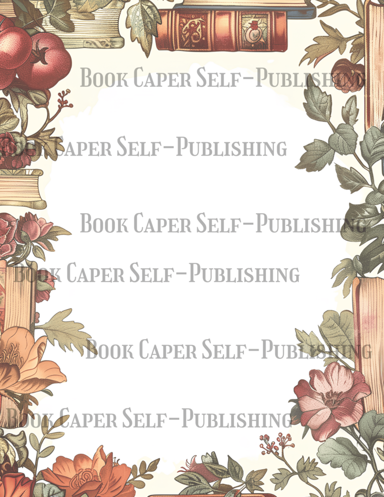 8 Styles Of Stationary Printable Books & Floral Paper Templates ...