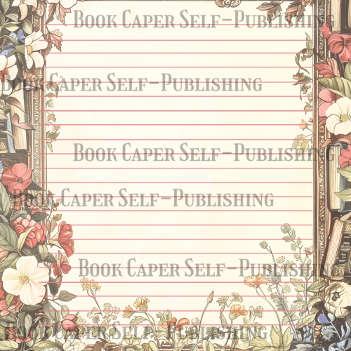 8 Styles Of Stationary Printable Books & Floral Paper Templates ...