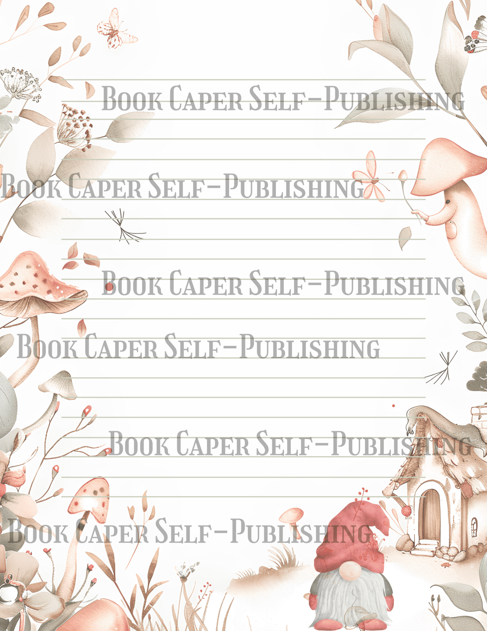 8 Styles Of Stationary Printable Mythical Creatures Paper Templates ...
